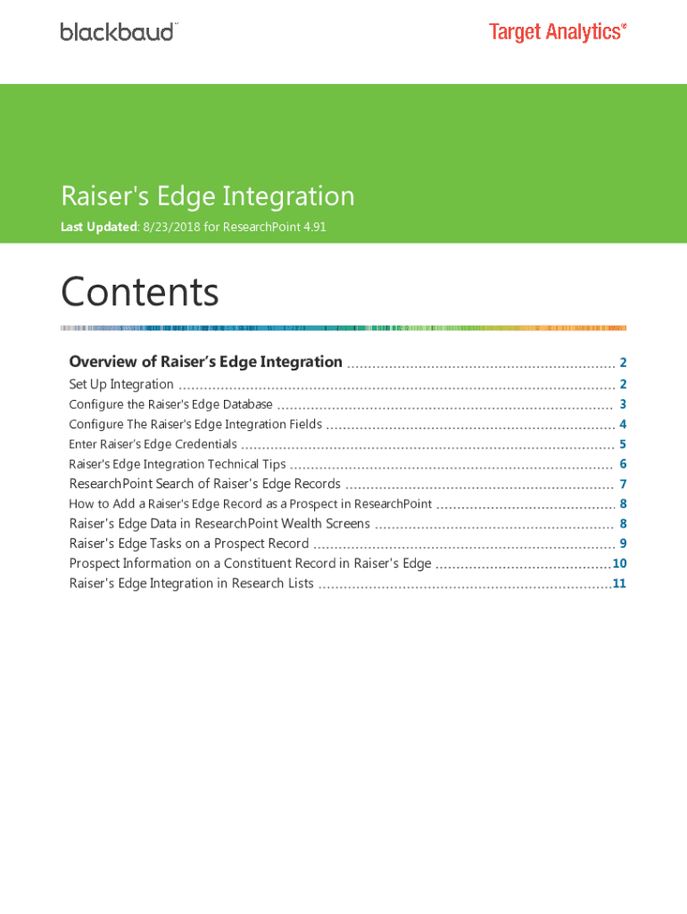 Fillable Online Blackbaud The Raiser's Edge Program Basics Guide Fax ...