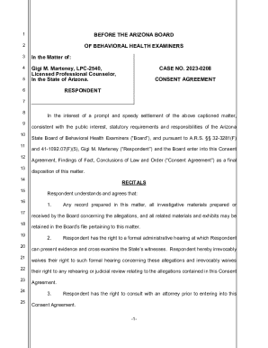 Fillable Online Executed Consent Agreement.pdf Fax Email Print - pdfFiller
