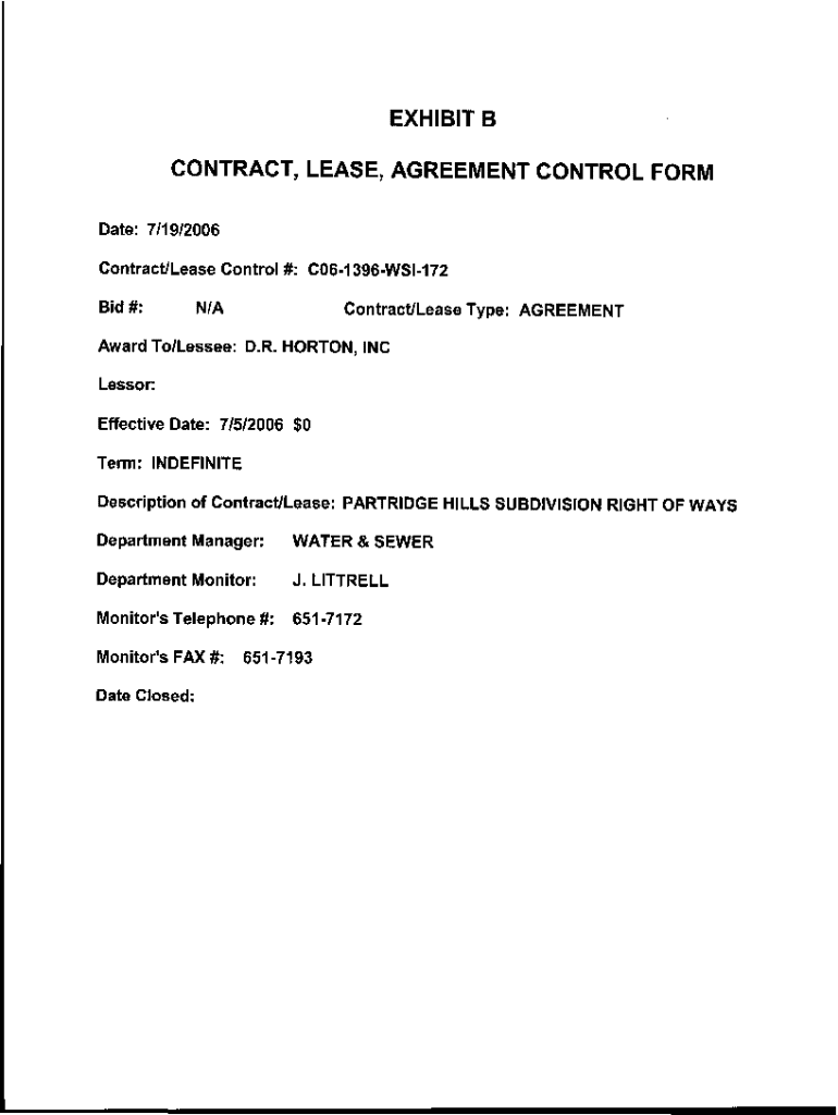 Fillable Online Exhibit B - Sample Lease.pdf Fax Email Print - pdfFiller