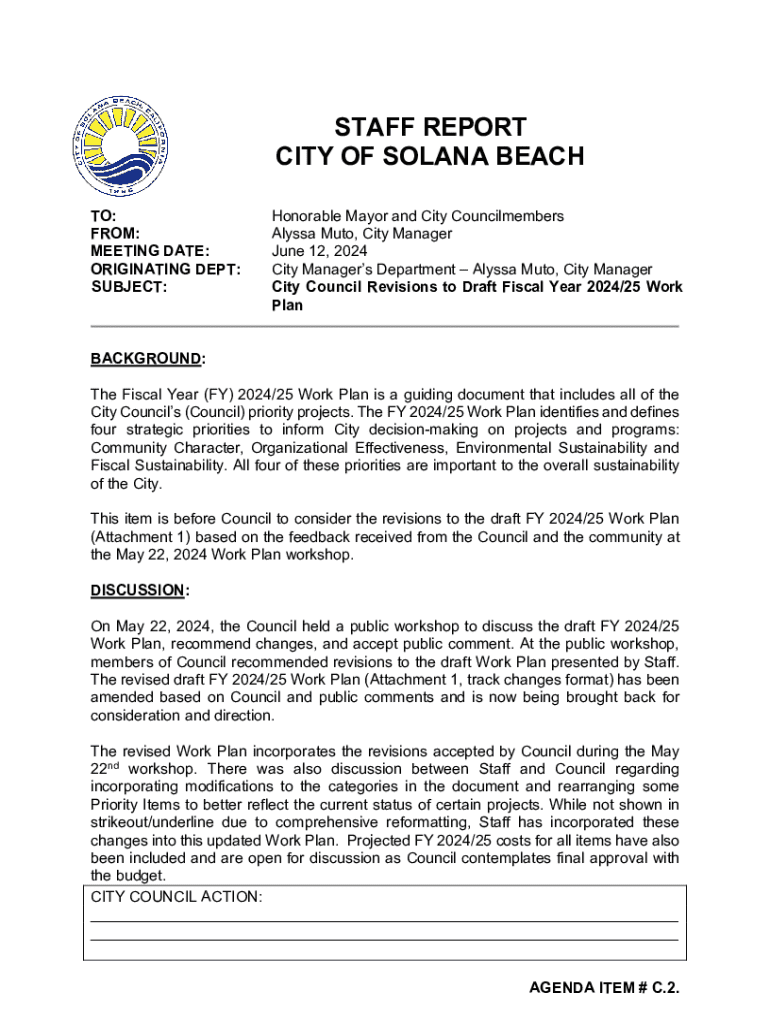 Fillable Online City Managers Department Alyssa Muto, City Manager Fax ...