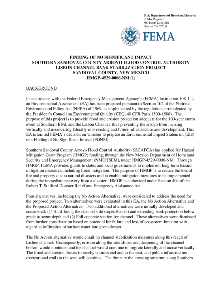 Fillable Online Federal Emergency Management Agency Region Six Fax ...