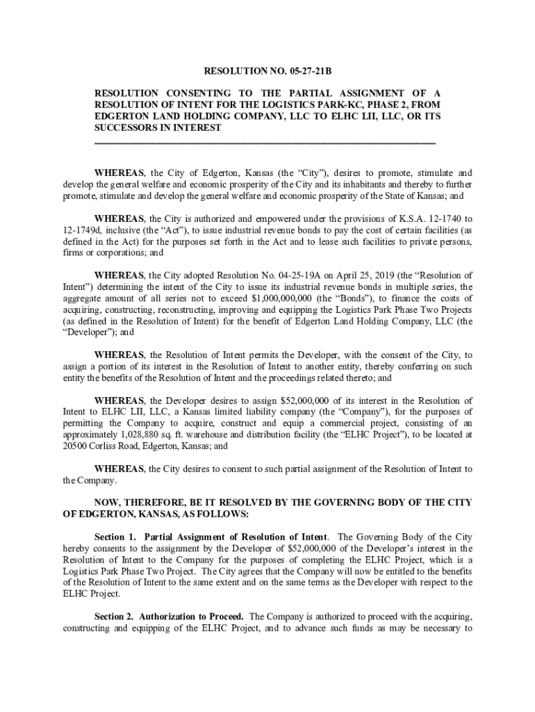 Fillable Online Logistics Park KCA Heartland Hub with Global Reach Fax ...