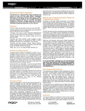 Fillable Online AGREEMENT FOR LIMITED MARGIN & OPTIONS ... Fax Email ...