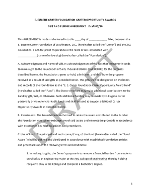 Fillable Online Sample EEC Award Agreement amended 0720 Fax Email Print ...