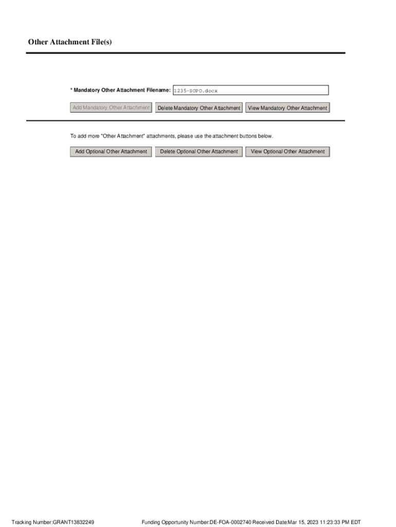 Fillable Online netl doe * Mandatory Other Attachment Filename: 1235 ...
