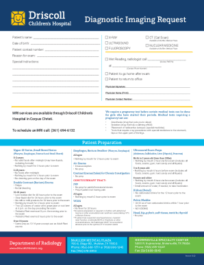 Fillable Online Diagnostic Imaging Request Fax Email Print - pdfFiller