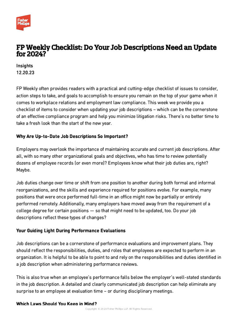 Fillable Online FP Weekly Checklist: Returnship Programs Can Help You ... Fax Email Print ...