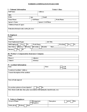 Fillable Online Workers' Compensation Claim Filing Packet Cover Sheet ...