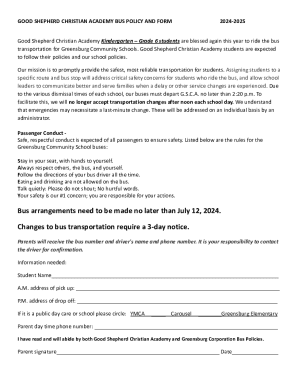 Fillable Online Copy of Bus Form 24/25 Fax Email Print - pdfFiller