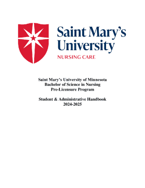 Fillable Online Saint Mary's University of Minnesota Bachelor of ...
