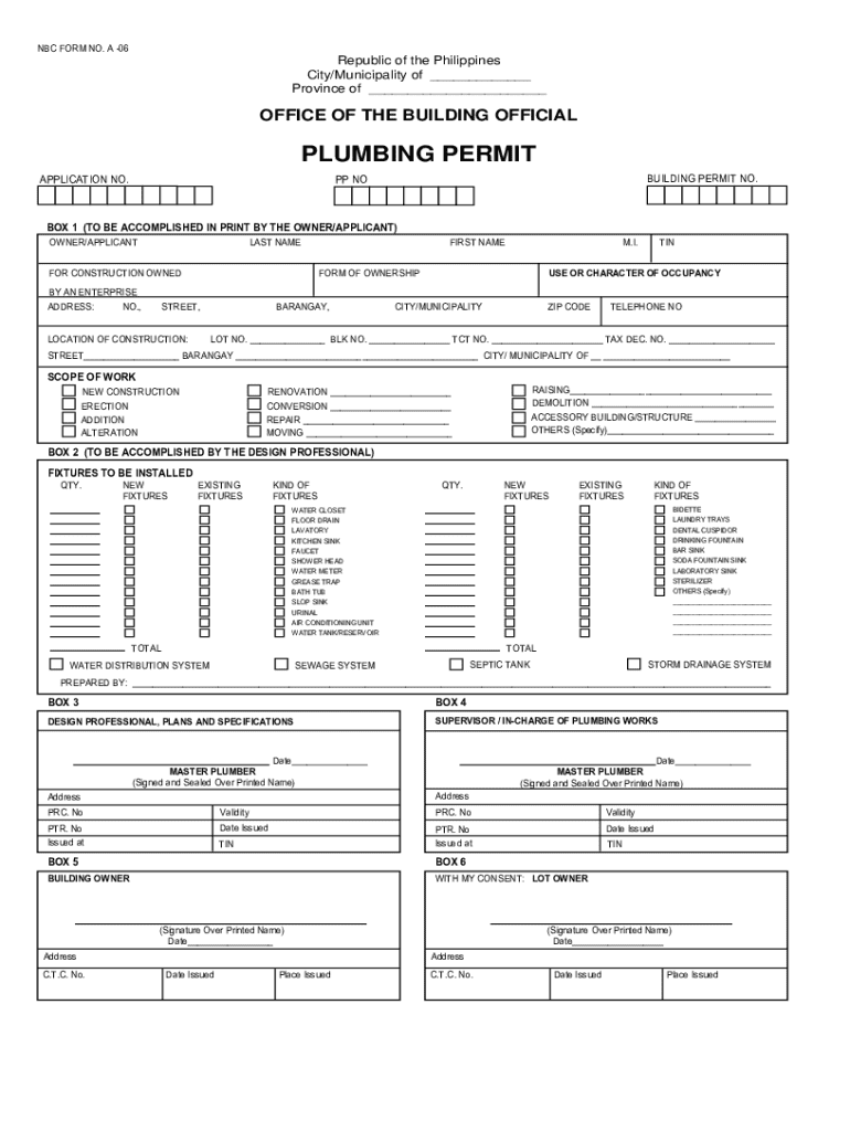 Plumbing-Permit: Fill out & sign online | DocHub