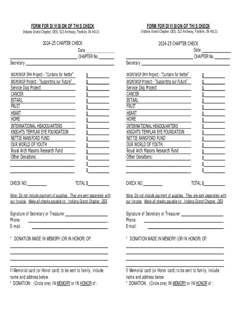 Fillable Online Forms - Grand Chapter Indiana Royal Arch Masons Fax ...