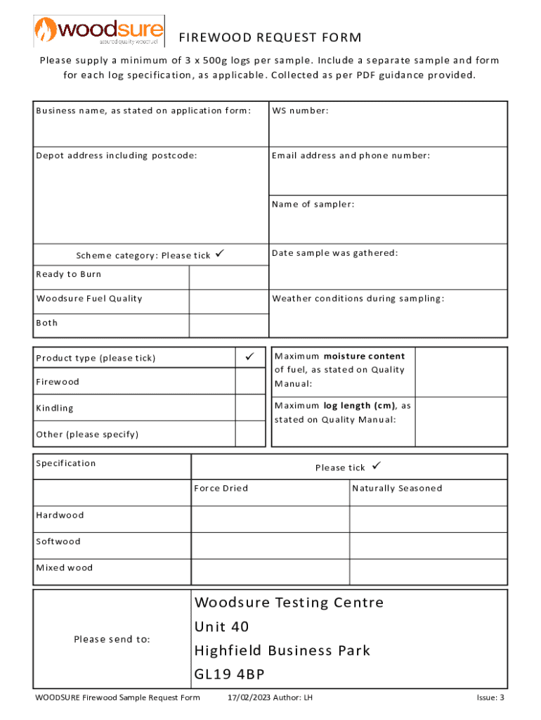Fillable Online Firewood-Sample-Form.pdf Fax Email Print - pdfFiller