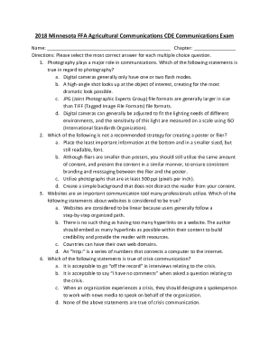 Fillable Online Ag Communication CDE Flashcards Fax Email Print - pdfFiller