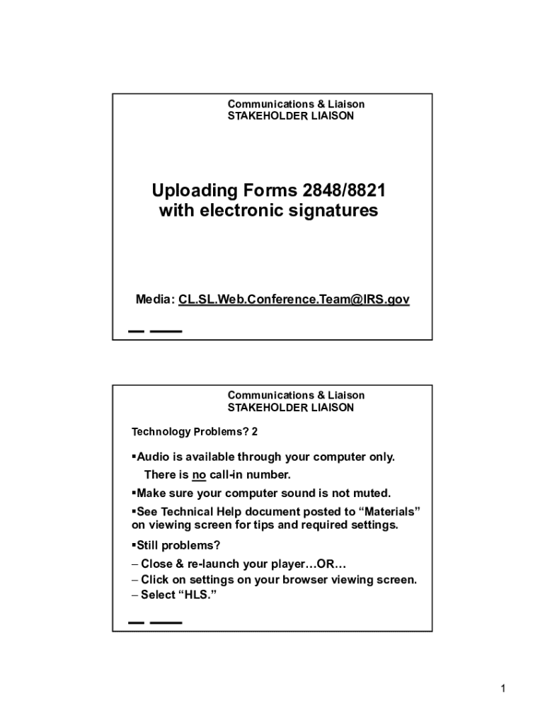 Fillable Online Uploading Forms 2848/8821 with electronic signatures Fax Email Print - pdfFiller