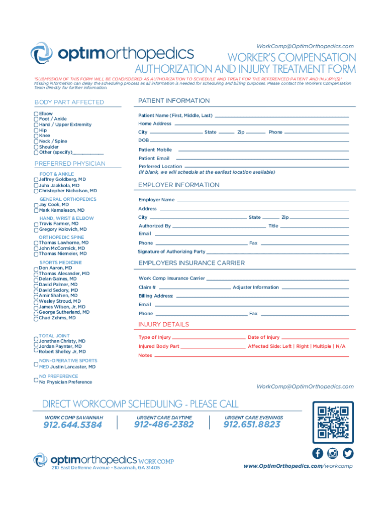Fillable Online WC Referral Form2024 Fax Email Print - pdfFiller