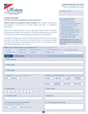 Fillable Online UK General visitor form 1 Fax Email Print - pdfFiller