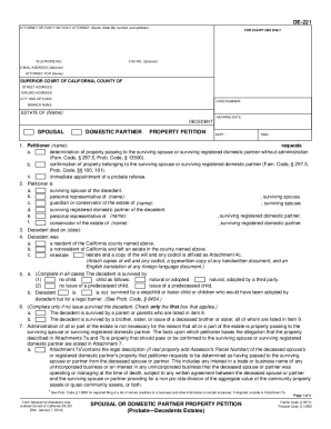 Fillable Online 18 Printable probate form de-120 Templates Fax Email ...