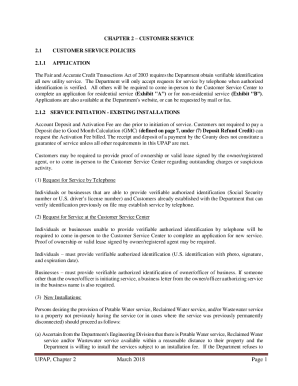 Fillable Online UNIFORM POLICIES AND PROCEDURES MANUAL TABLE OF ... Fax ...