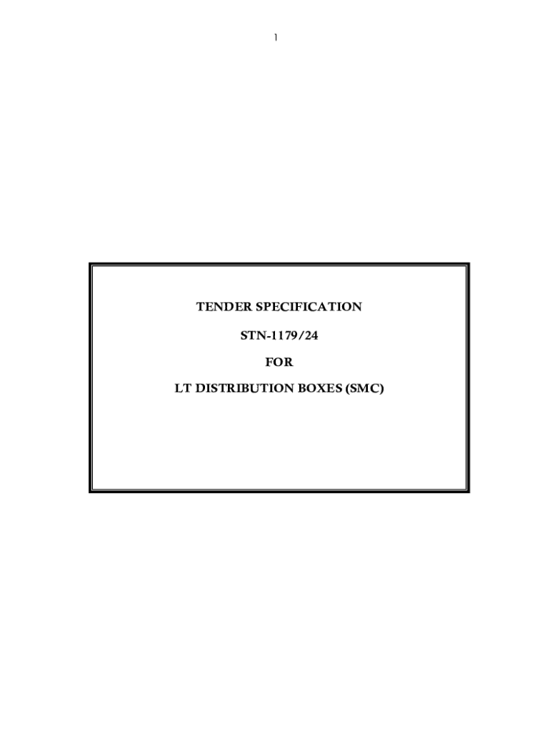 Fillable Online LT DISTRIBUTION BOXES (SMC) Fax Email Print - pdfFiller