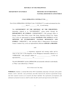 Fillable Online Energy Conversion Agreement - National Power Corp. and ... Fax Email Print ...