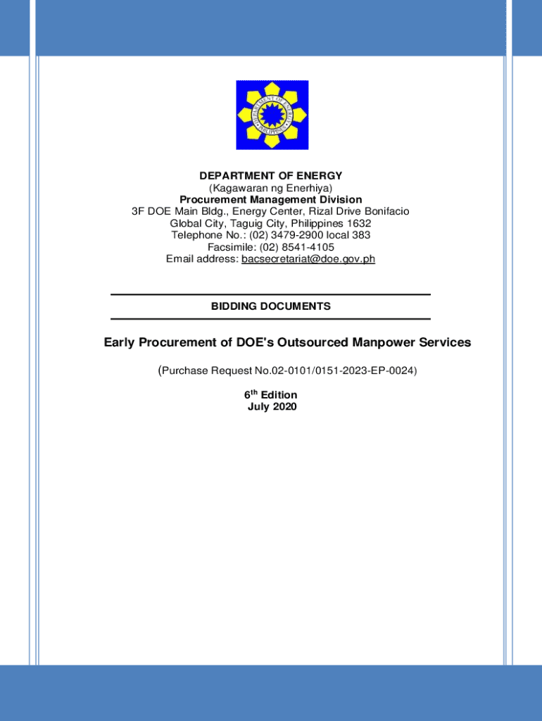 Fillable Online The Department of Energy (DOE) is undertaking this ...