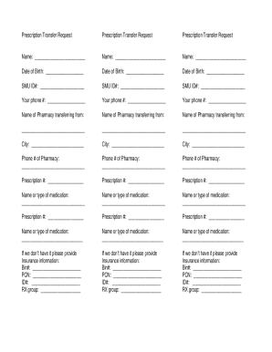 Fillable Online Request Prescription Transfer at Sawnee Drug Co Fax ...