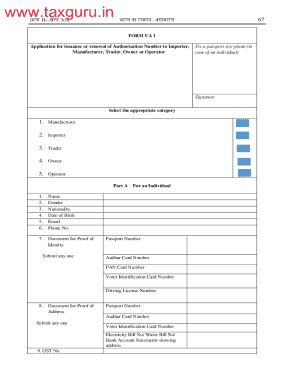 Fillable Online FORM UA Fax Email Print - pdfFiller