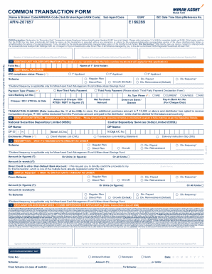 Fillable Online Name & Broker Code/ARN/RIA Code Sub Broker/Agent ARN ...