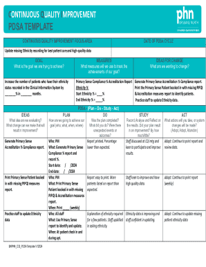 Pdsa Template - Fill Online, Printable, Fillable, Blank | pdfFiller