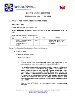 Fillable Online Bid Bulletin final for 1st PB CY2024.pdf Fax Email ...