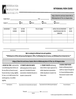 Fillable Online Withdrawal After Deadline Form Fax Email Print - pdfFiller