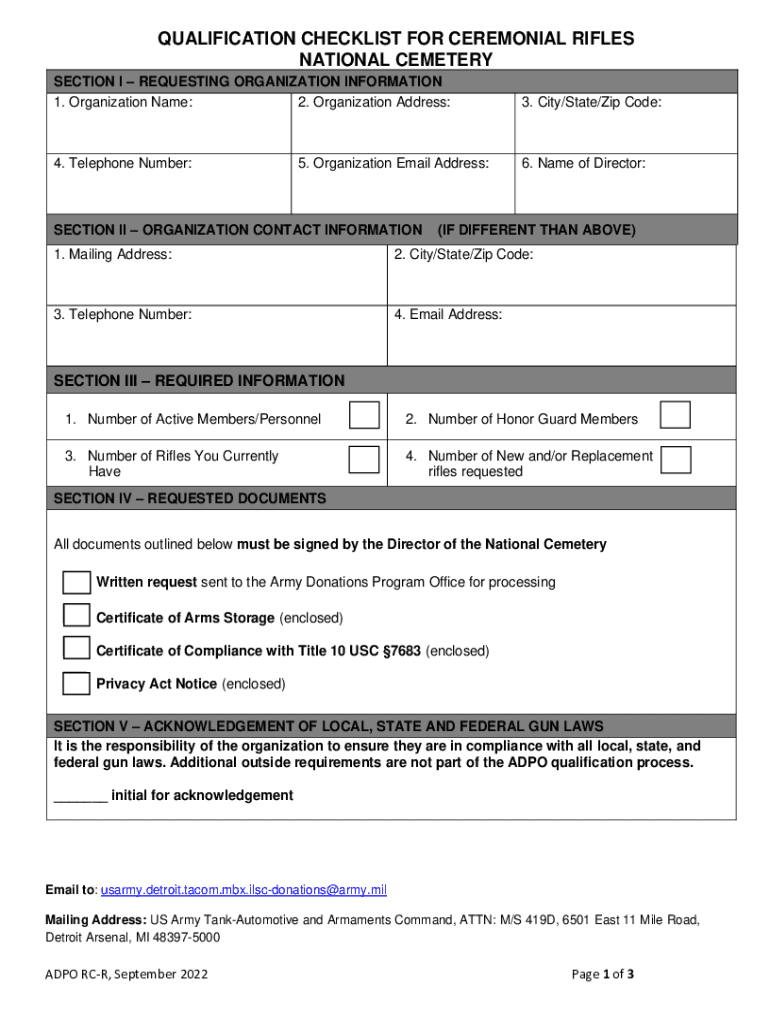 Fillable Online How to request ceremonial rifles Fax Email Print ...