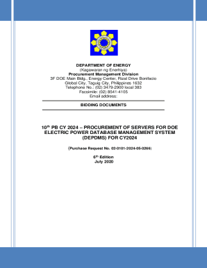Fillable Online 10th PB CY 2024 PROCUREMENT OF SERVERS FOR DOE Fax ...