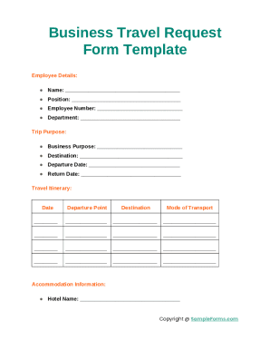 How to create Business Travel Request (+Free Template) Doc Template ...