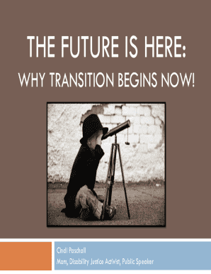 Fillable Online The Future Is here: Why transition begins NOW Fax Email ...