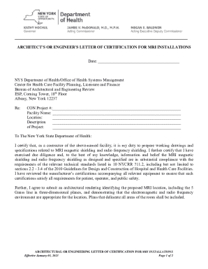 Fillable Online Certificate Of Need Application For Expansion Of MRI ...