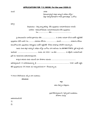 Fillable Online Letter to Principal for TC - How to Write and Samples ...