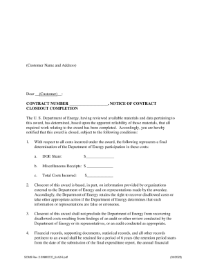 Fillable Online Final Financial Statement Settlement Letter Fax Email ...