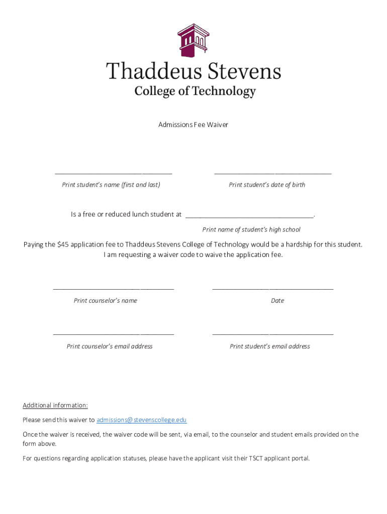 Fillable Online Request to Waive or Defer Undergraduate Admission ... Fax Email Print - pdfFiller