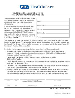 Fillable Online Care Everywhere Revocation Form Fax Email Print - pdfFiller