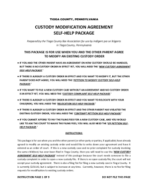 Fillable Online LIST OF CUSTODY SELF-HELP PACKAGES AND FORMS Fax Email ...