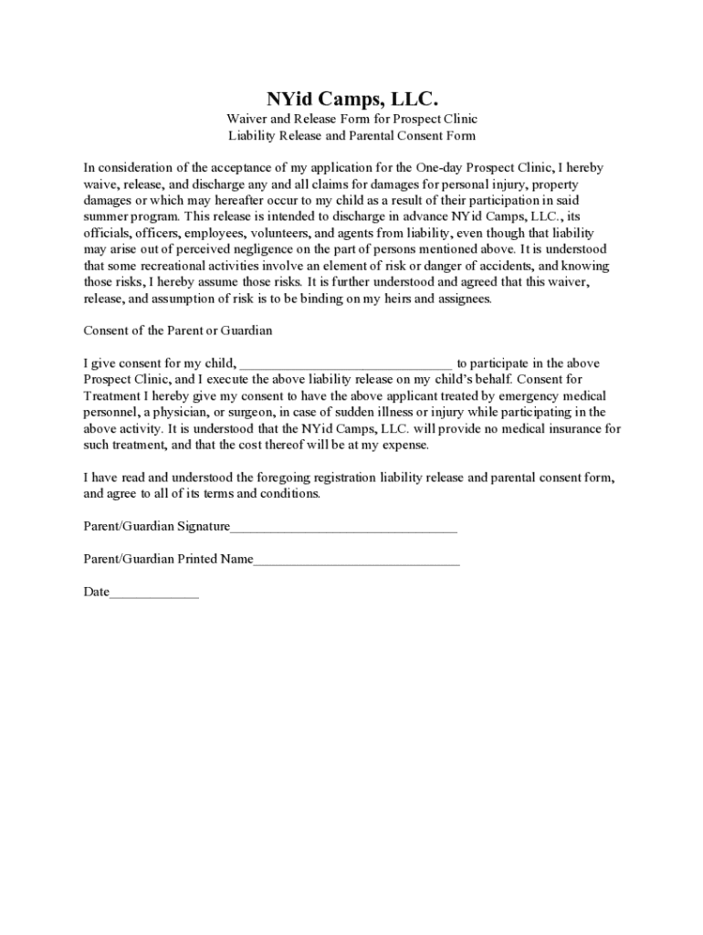 Fillable Online Waiver and Photo Release.docx Fax Email Print - pdfFiller