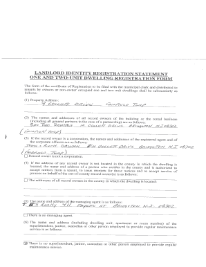 Fillable Online ogtf lpcnj Landlord Registration Form - New Jersey ...