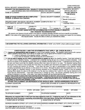 Fillable Online ssa SOCIAL SECURITY ADMINISTRATION REQUEST FOR ...
