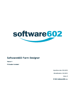 Fillable Online 602 Pr?vodce instalac Software602 Form Designer (PDF) Fax Email Print - pdfFiller
