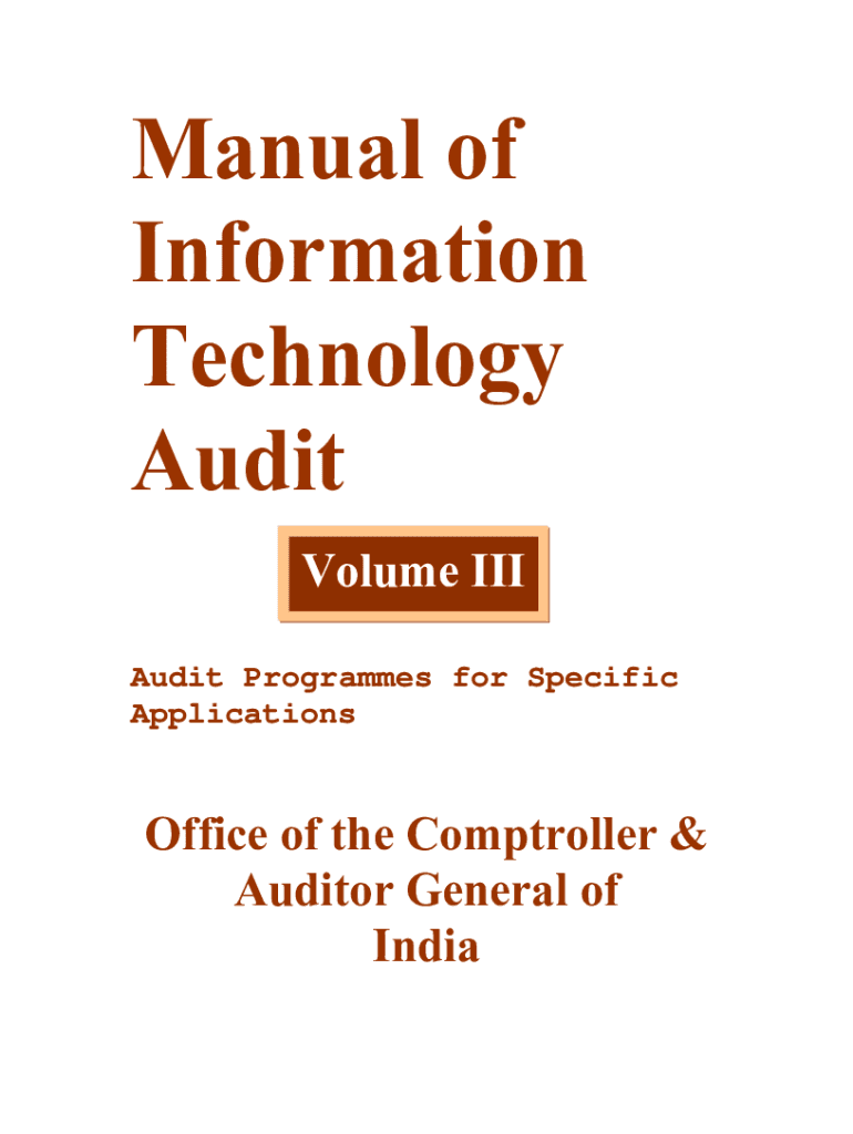 It Audit Field Manual Pdf Download - Fill Online, Printable, Fillable ...