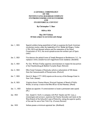 Fillable Online A GENERAL CHRONOLOGY Fax Email Print - pdfFiller