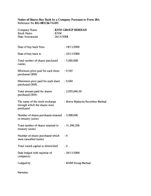 Fillable Online Total number of shares purchased Fax Email Print ...