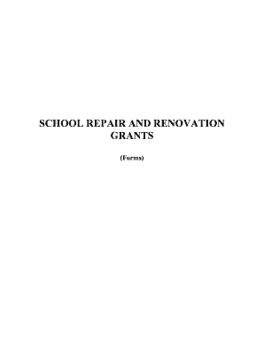 Fillable Online SCHOOL REPAIR AND RENOVATION Fax Email Print - pdfFiller